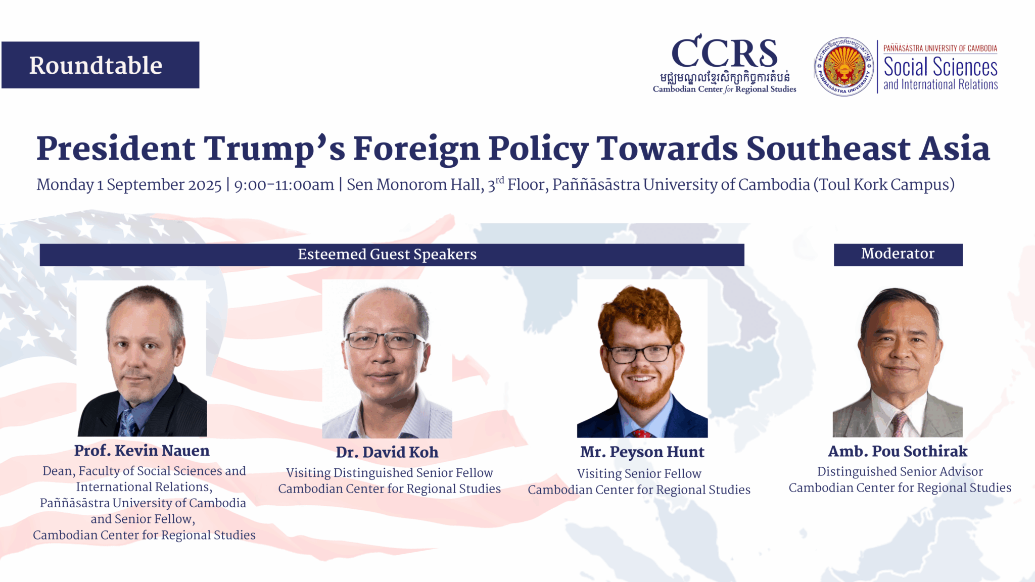 Roundtable on “President Trump’s Foreign Policy Towards Southeast Asia ...